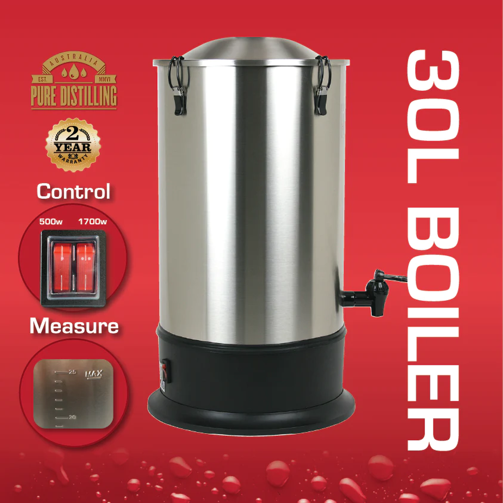 Pure Distilling Boiler – All Things Fermented | Home Brew Supplies Shop